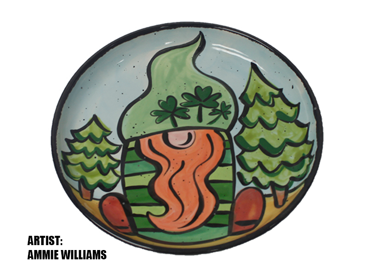 Crafty Coupe Plate | Freestyle Ceramics & Tufting